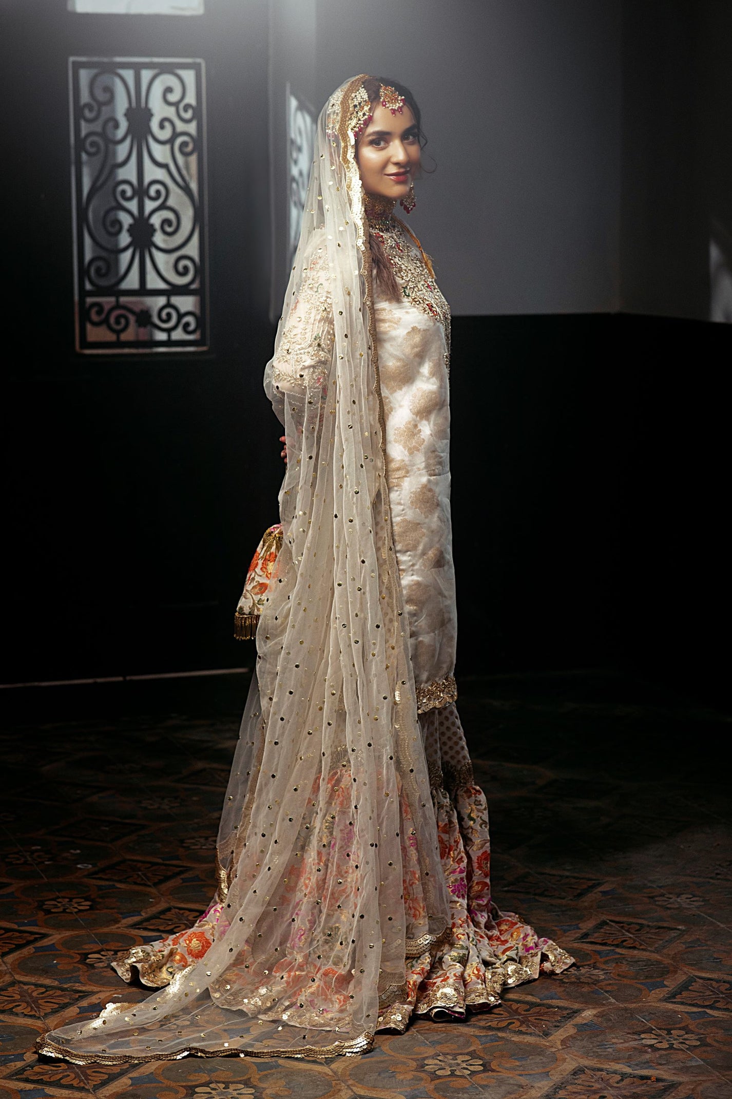 Mughlai Farshi Gharara | Pakistani Bridal Dress | RJ's Pret